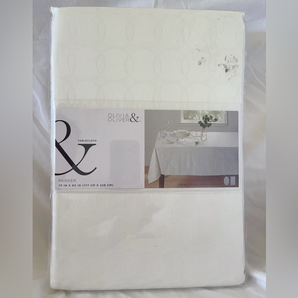 Dining | Olivia Oliver Tablecloth Multiple Sizes In Parker White For ...